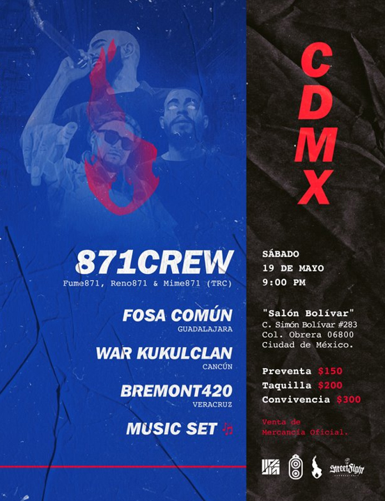 871 Crew en el Salón Bolivar (Sábado 19 de mayo 2018) | Ritmo Urbano