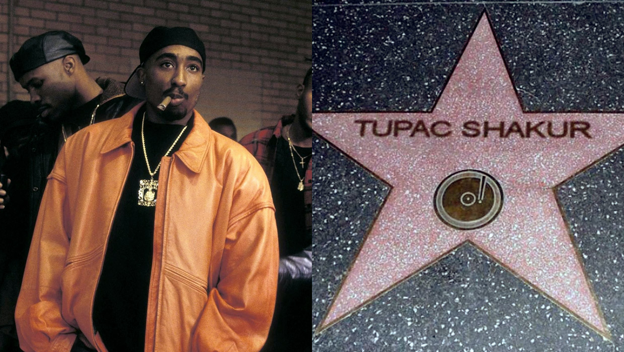 Tupac Shakur recibe su estrella en el Paseo de la Fama de Hollywood ...